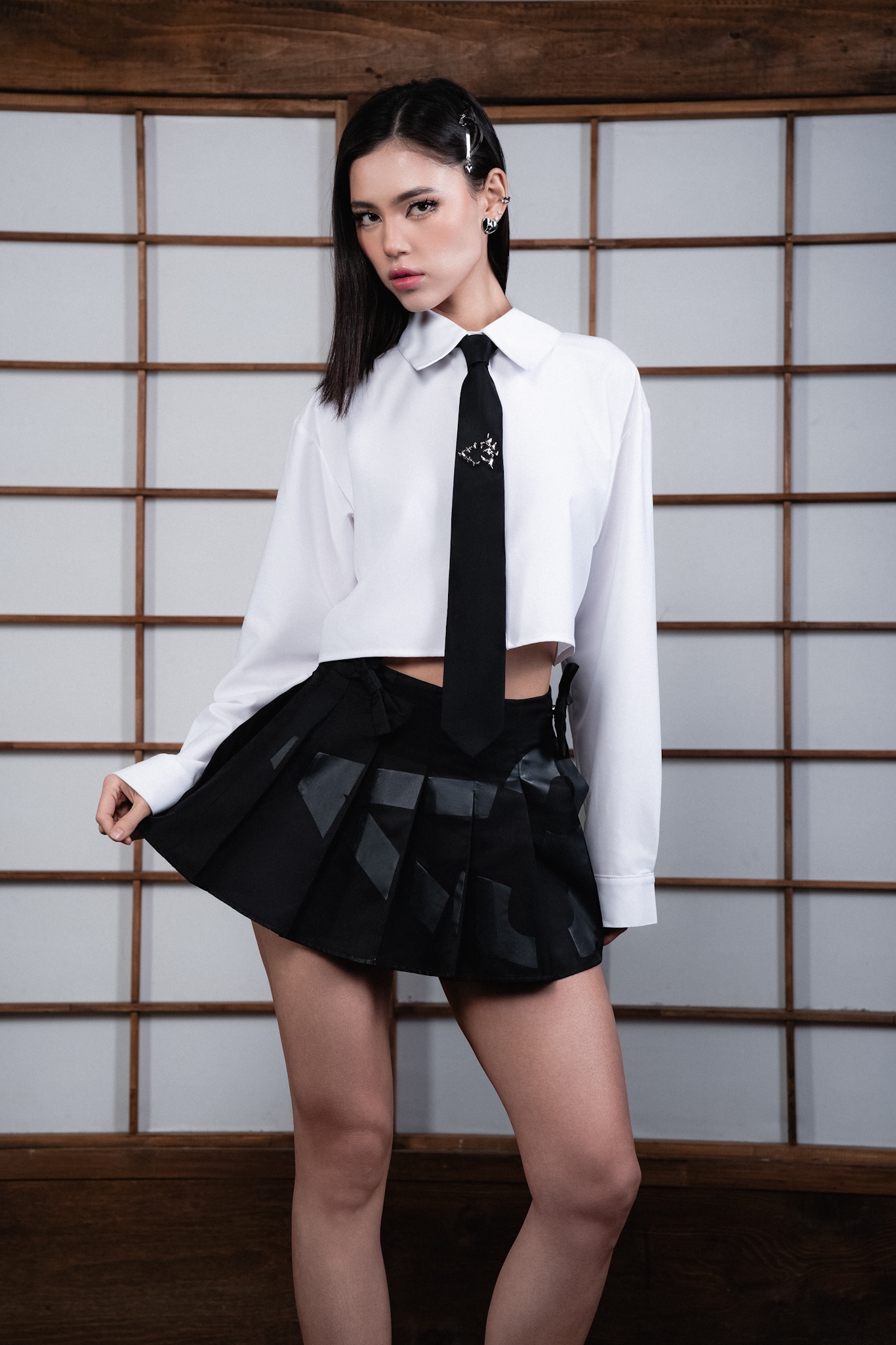 NYLON LOGO SKIRT — menshechem3.com